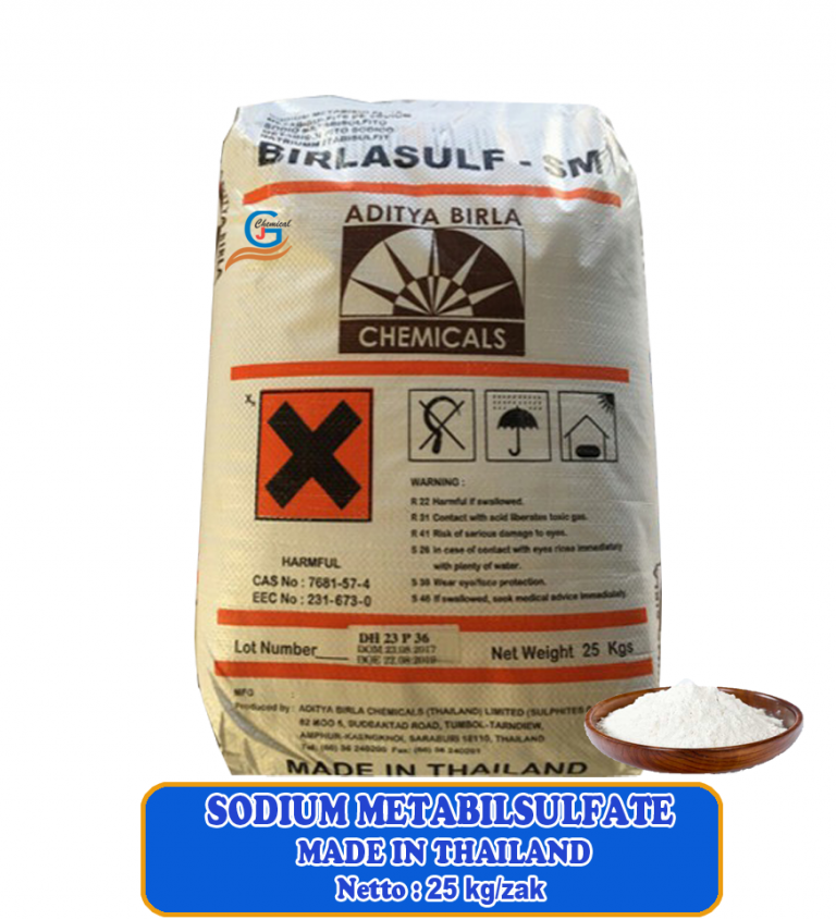 Sodium Metabisulfite Aditya Birla Thailand Food grade 25 kg – IKM ...